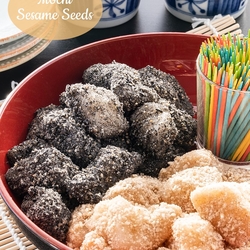 Dessert - Best sesame mochi recipe in the world