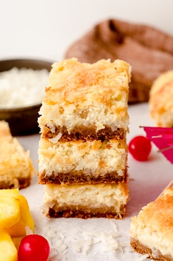 Dessert - Pineapple coconut bars with graham cracker crust recipes