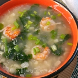 Suam na mais with dahon ng sili recipes - Main entree