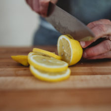 How to cut lemons for drink garnish recipes - Ingredient