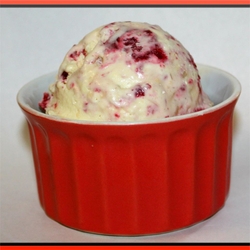 White chocolate and raspberry ice cream recipe - Raspberry desserts