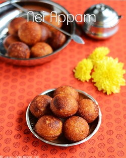 Snack - Nei appam with rice flour without banana recipes