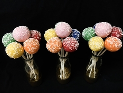 Desserts - Rainbow Sprinkle Cake Pops Recipe by Tasty