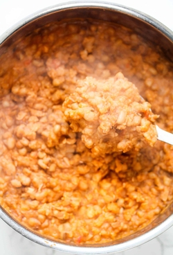 How to cook porridge beans with tomatoes recipes - Main course