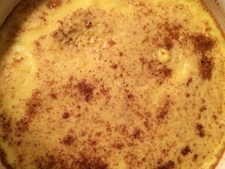 Dessert - Rice pudding custard recipe with cooked rice