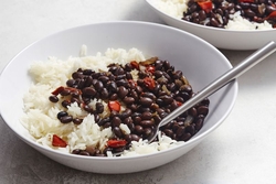 Dinner - Spanish red beans and yellow rice recipe