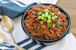 Beef - Vegetarian substitute for ground beef in chili recipes
