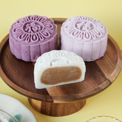 Dessert - Snow skin mooncake recipe with gao fen