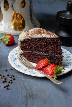 Dessert - Black pepper chocolate cake recipes