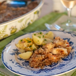 Fish pie with salmon, cod and prawns recipes - Main course